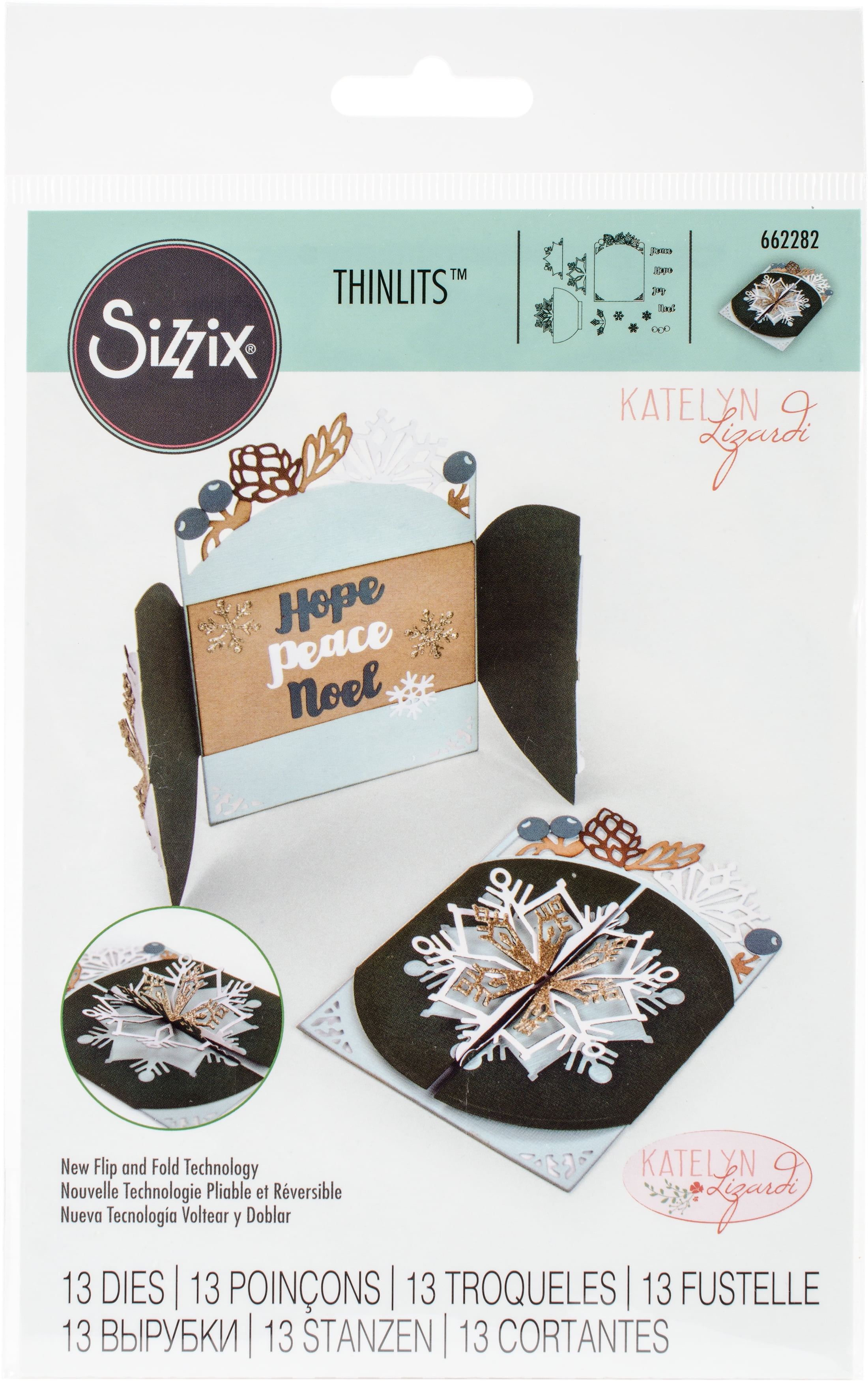 Sizzix Thinlits Dies By Katelyn Lizardi 13/Pkg-Snowflake Card, Flip And Fold | Walmart Canada