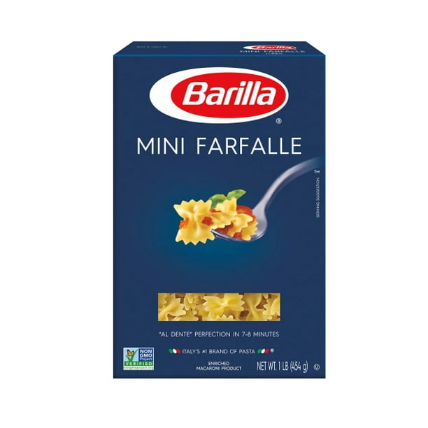 Barilla Mini Farfalle Pasta, 16 oz - Walmart.com