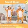 Giraffe Onesie Kids CANASOUR Animal Cosplay Pajamas Polyester Sleepwear ...