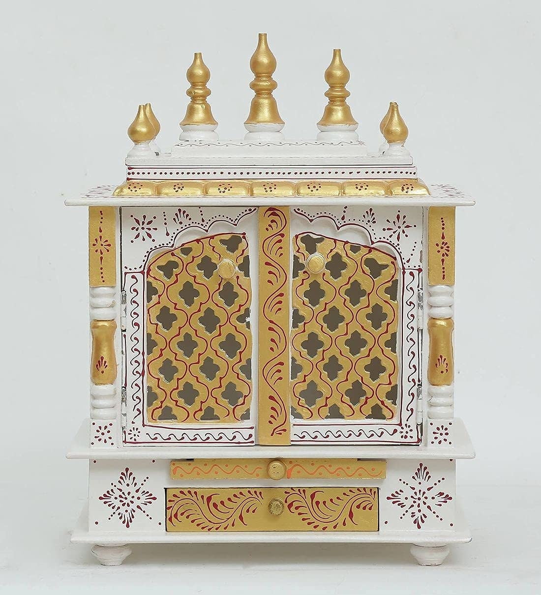 Puja Mandir For Home /MDF Wooden Temple For Home And Office / Wall ...