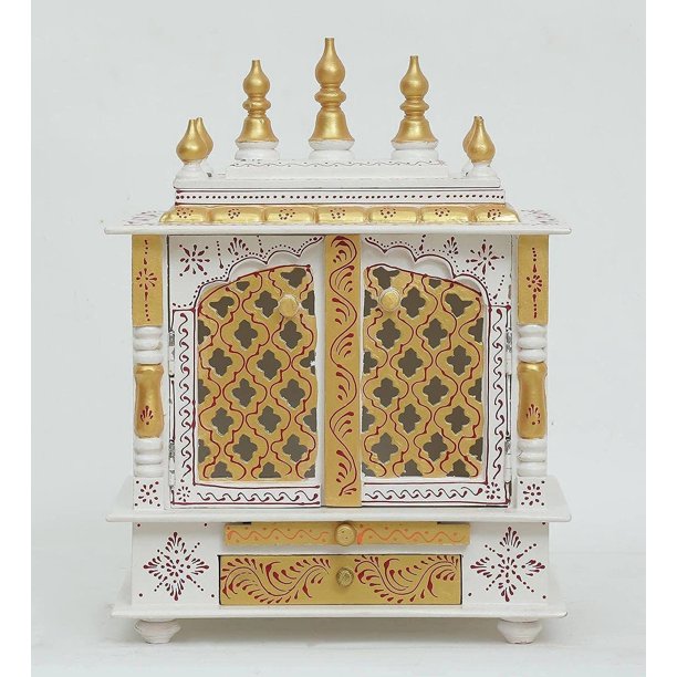 Puja Mandir For Home /MDF Wooden Temple For Home And Office / Wall ...
