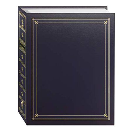 Pioneer Photo Albums 3-Ring Bound Bay Blue Leatherette Cover with Gold ...
