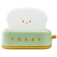 Lieonvis Cute Desk Decor Toaster Lamp,Rechargeable Small Lamp with ...