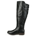 Journee Womens Tori Extra Wide Calf Stacked Heel Riding Boots - Walmart.com