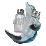 Ocean Marine Blue Dolphin Riding Sea Waves Salt And Pepper Shakers ...