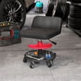HOMCOM Rolling Mechanic Stool, Heavy-Duty Steel Garage Creeper Chair ...