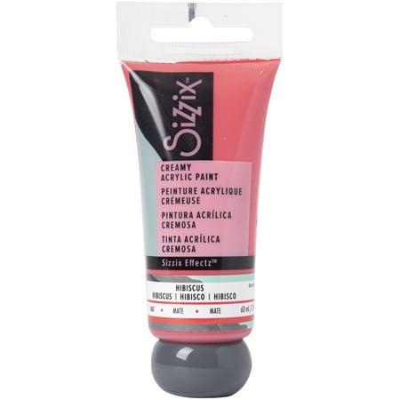 Sizzix Effectz Creamy Matte Acrylic Paint 60ml-Hibiscus -664556 ...
