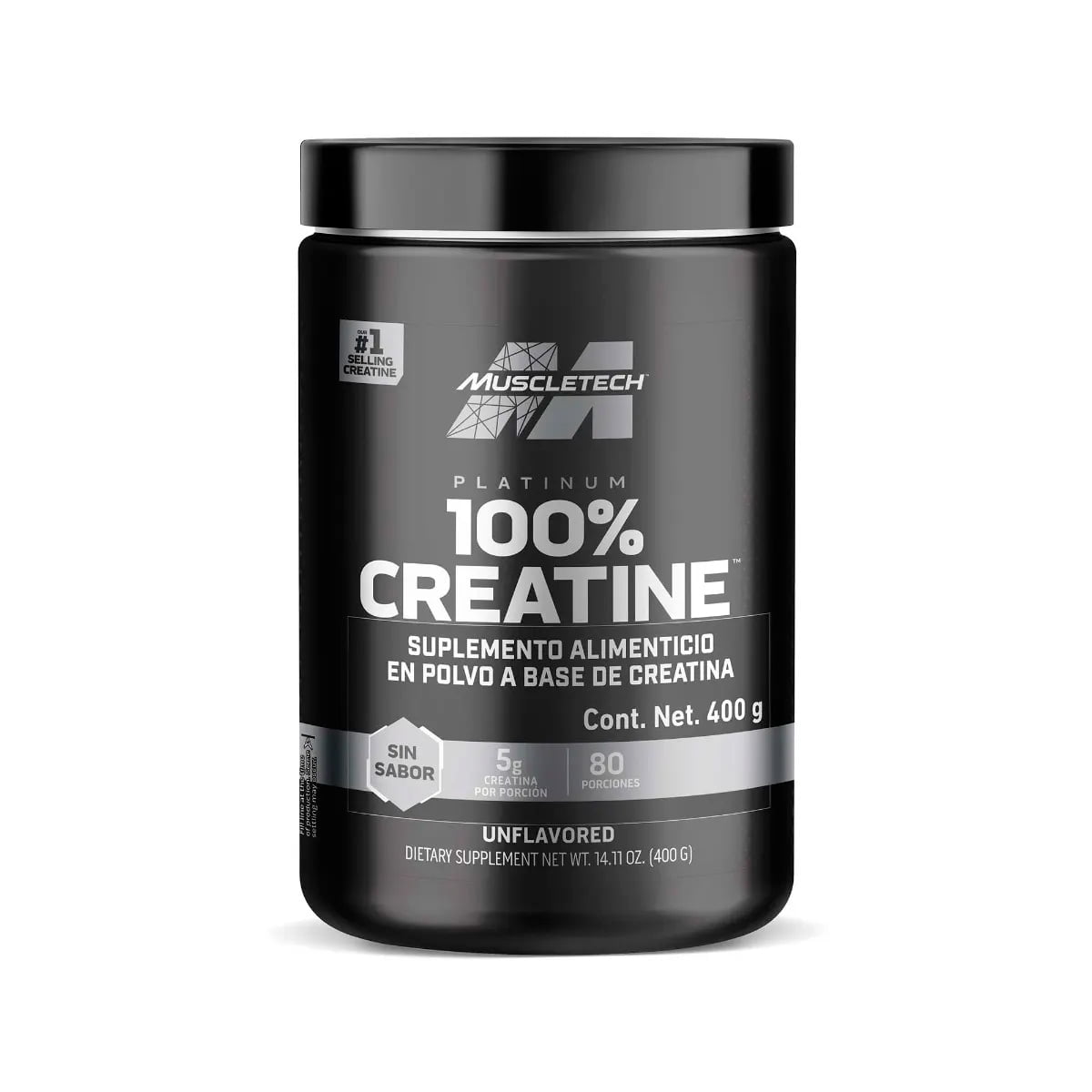 Suplemento MuscleTech Essential Series Platinum 100% Creatine de 400g ...