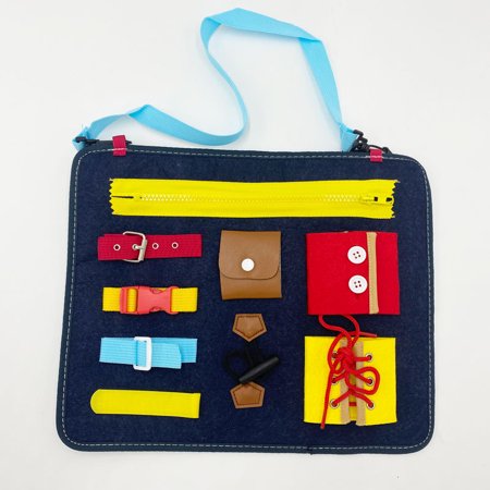 BAMAIA Busy Board for Toddlers, Baby Basic Skills Activity Board ...