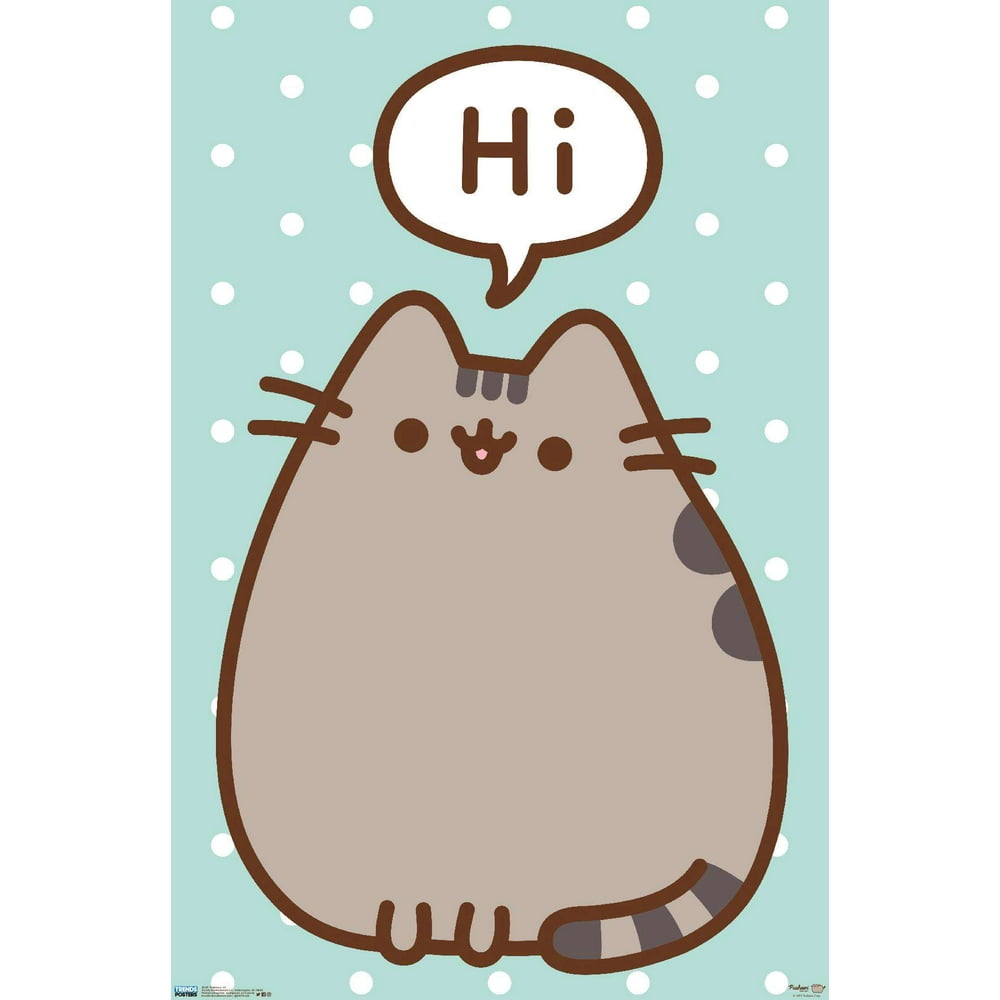 Pusheen - Hi Poster - Walmart.com - Walmart.com