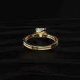 14k Yellow Gold Plated 1.5 CTW Princess Cut Moissanite Engagement Ring ...