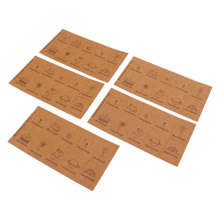 Gift Tags, Handcrafted Labels Easy To Use Kraft Paper Cute Pattern For ...