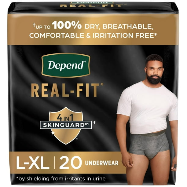 Ropa interior para incontinencia Depend Real Fit Men L/XL 20 unidades ...