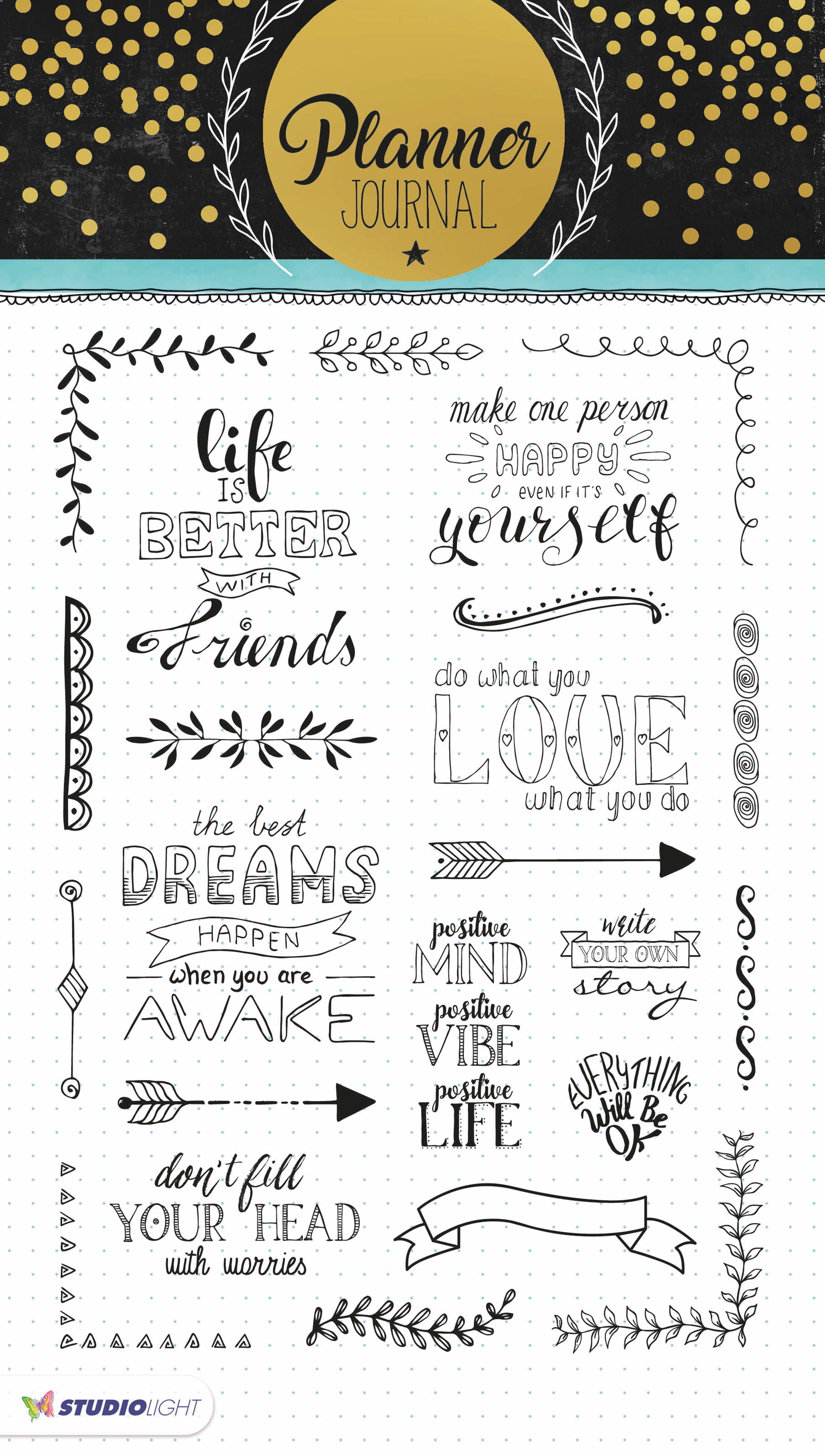 Studio Light Planner Journal A5 Stamp- | Walmart Canada