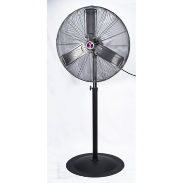 Garrison 3-Speed Industrial Oscillating Pedestal Fan, 24 In., 7,700 Cfm ...
