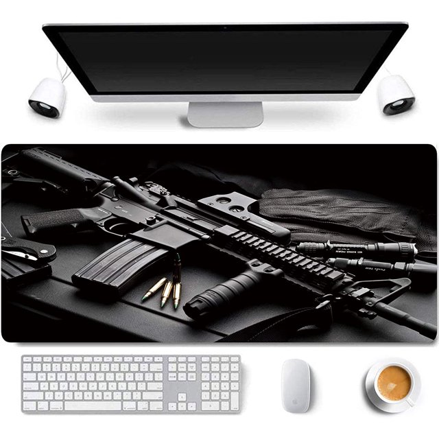 31.5x11.8 Inch AK47 Long Extended Large Gaming Mouse Pad with Stitched ...