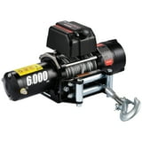 6000LBS 12V Recovery Car Electric Winch Series Wound ar Train Wireles ...