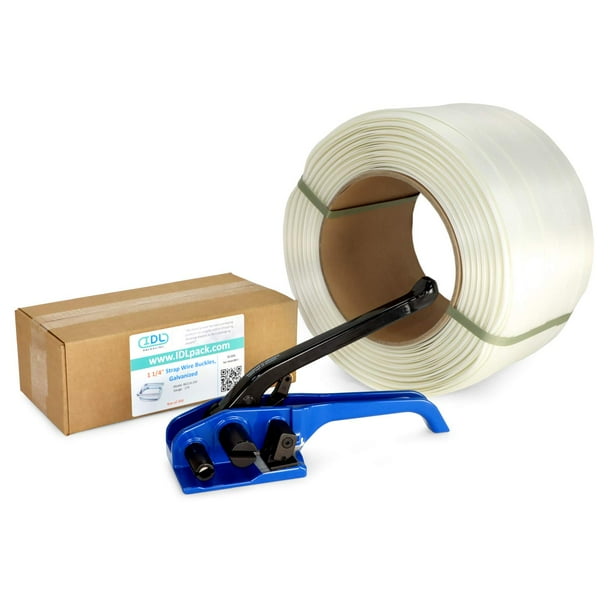 IDL Packaging 1 1/4" Composite Cord Strapping Kit - All You Need to Strap a Pallet - Walmart.com
