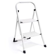 AmeriHome Ultra Slim Aluminum Two Step Folding Utility Step Ladder ...