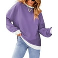 Fantaslook Color Block Sweatshirts for Women Crewneck Long Sleeve ...