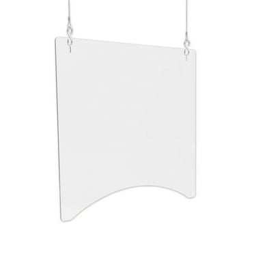 Hanging Barrier, 23.75" x 23.75", Acrylic, Clear, 2/Carton - Walmart.com