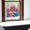 New Years Decorations 2026, Static Cling Window Stickers - Silk Texture PVC Decals, Removable ...