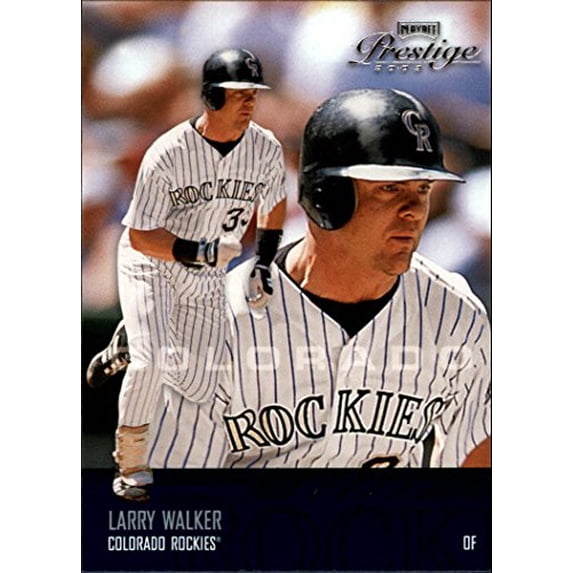 2003 Playoff Prestige #117 Larry Walker MLB Baseball Trading Card ...