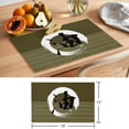 Circle Oil Word Cotton Linen Placemats Set of 2, Japanese Circle Oil ...