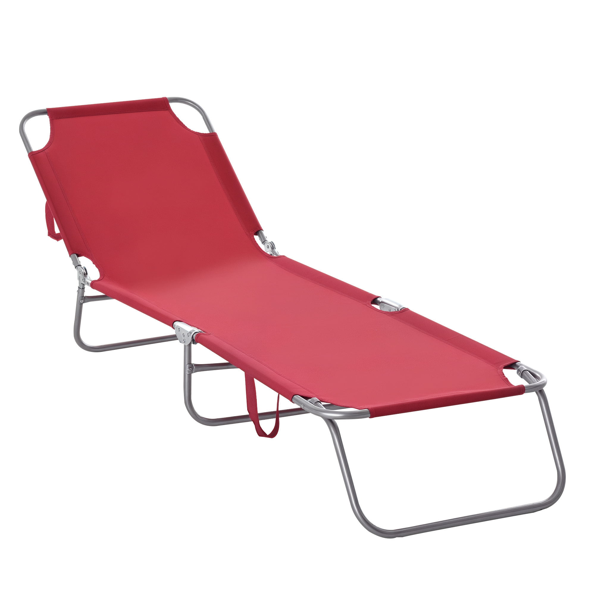 Click here for Outsunny Folding Outdoor Lounge Chair With Breatha... prices