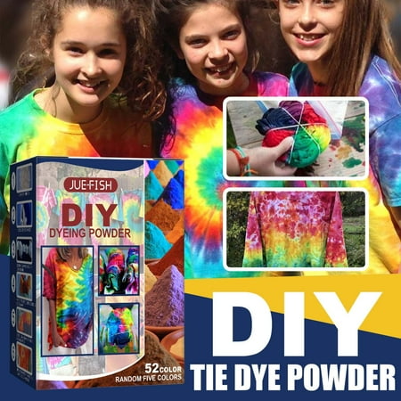 Colourful tie-dyed Dyeing with Gloves, Rubber Band, DIY Creative Toy ...