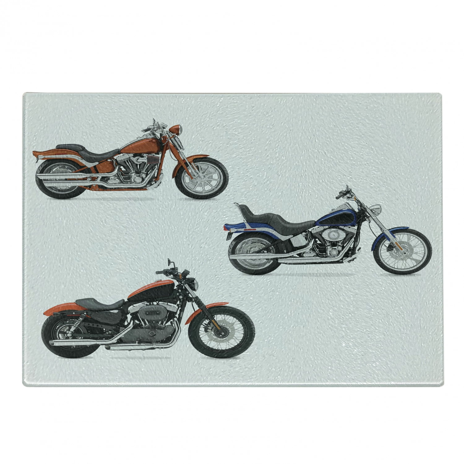 Motorcycle Cutting Board, Illustration of 3 Motorcycles Freedom ...