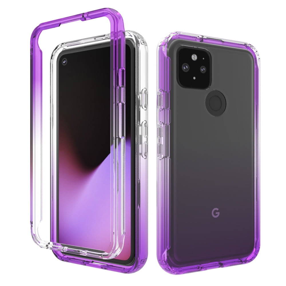 Google Pixel 5 Case, Rosebono Full-Body Rugged Ultra Transparency ...