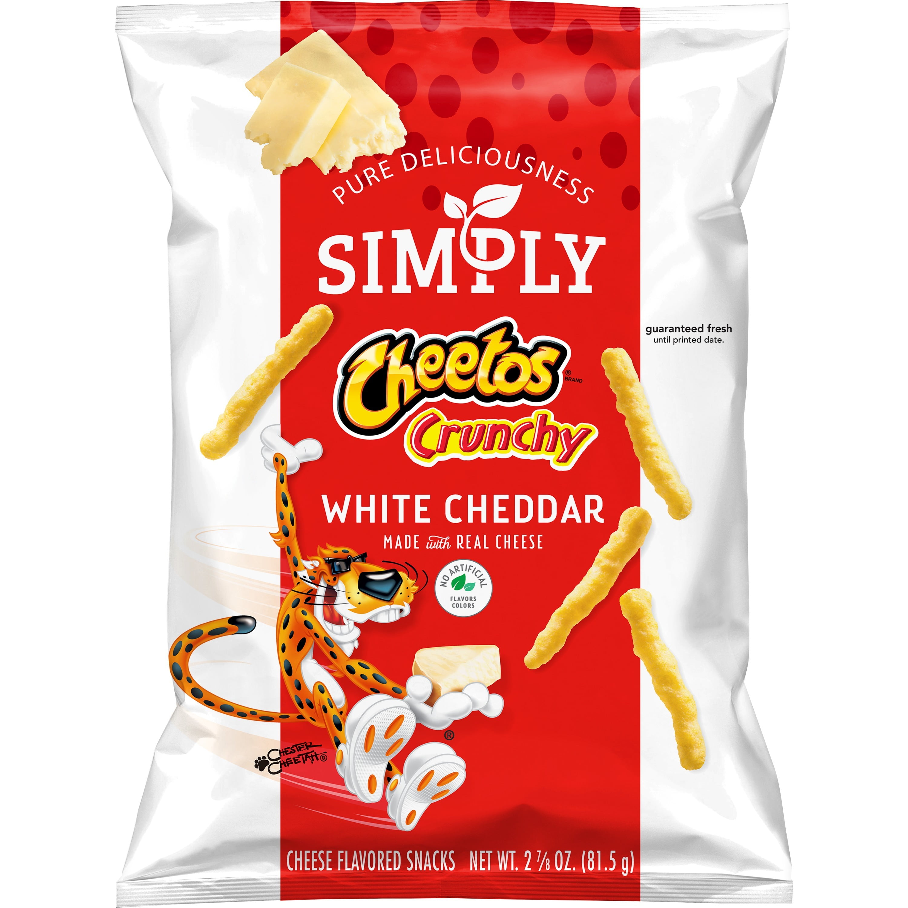 Simply Cheetos Crunchy White Cheddar Cheese Flavored Snacks, 2 7/8 oz ...