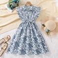 Rggeeun Toddler Girls Dress Cute Leaves Pattern Short Sleeve Crew Neck ...