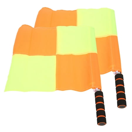 Cergrey Linesman Referee Flag,Football Referee Flag,2pcs Referee Flags Linesman Hand Flags For ...