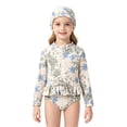 Bathing Suits for Girls One Piece, Girls Swimsuit With Shorts Kids Uv ...