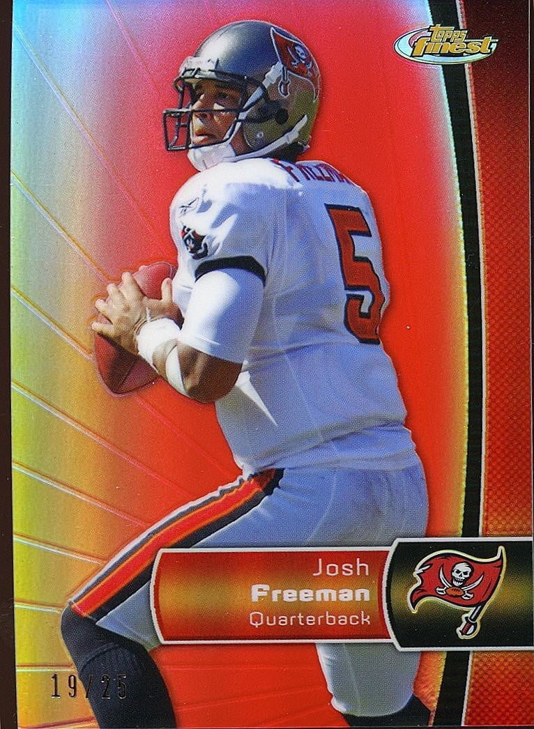 2012 Topps Finest Josh Freeman Red Refractor - Walmart.com