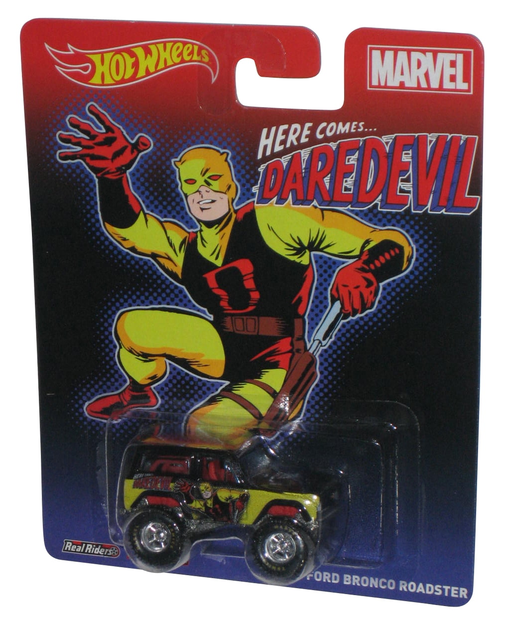 Marvel Daredevil '67 Ford Bronco Roadster (2014) Hot Wheels Real Riders ...