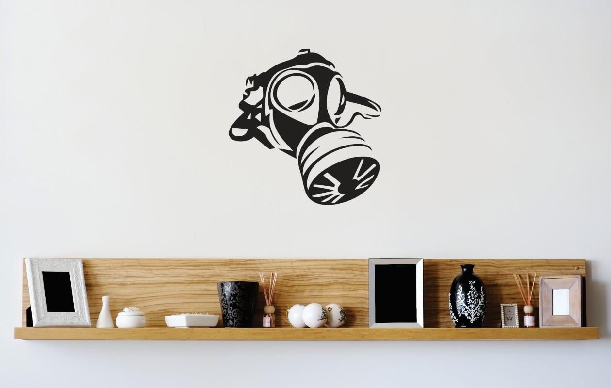 Gas Mask Wall Decal