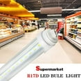 R17D 4FT LED Tube Light,5500K White Color,20W F48T12/CW/ Straight T12 ...