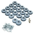 20Pieces Plastic Furniture Glides With Reusable Screws For Chair Legs ...