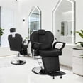 Reclining Barber Shampoo Chair - Hydraulic 360 Swivel 330 lbs Headrest ...