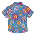 Dailycode Small Short Sleeve Button Down Shirts Retro Daisy Flower ...