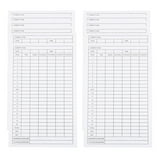 WORGEOUS 60 PCS Scorecard for Competition Score Scorecard Score ...