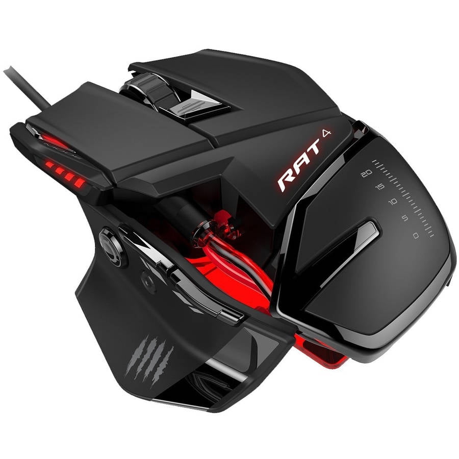 Mad Catz RAT 4 Wired Optical Mouse - Walmart.com - Walmart.com
