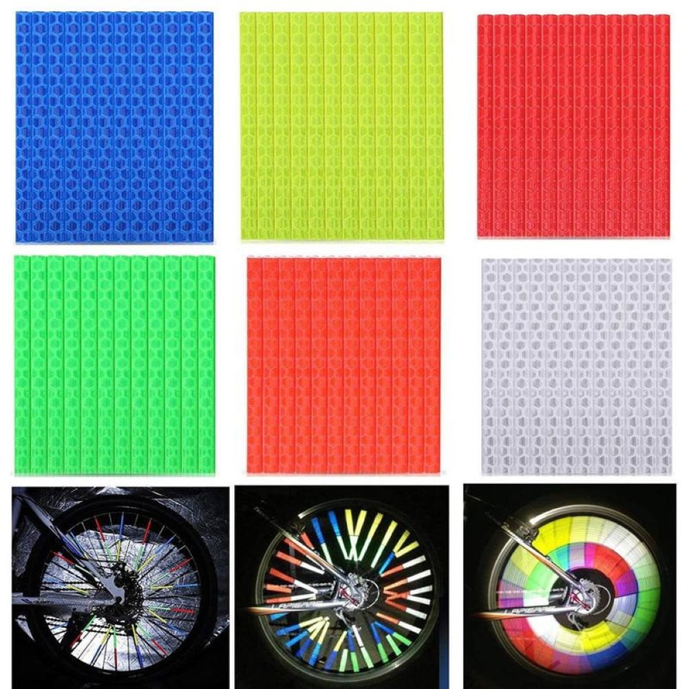 SPRING PARK 12Pcs Bike Spoke Reflector Bicycle Wheel Spoke Reflector ...