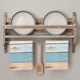 4 Pack Blue Wood Grain Kitchen Towels Rustic Farmhouse Retro ...