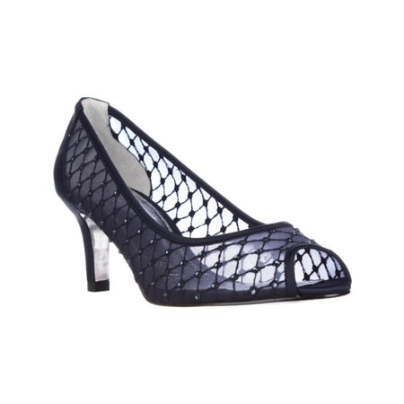 Adrianna Papell Jamie Peep Toe Mesh Caged Pumps, Navy | Walmart Canada