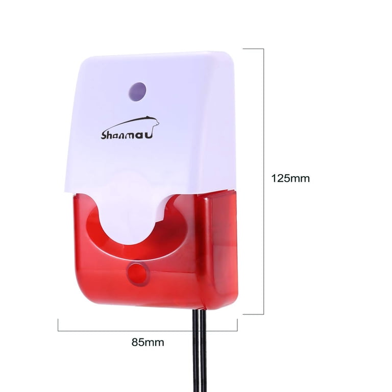 Water Level Sensor High / Low Detector Alarm 120 DB Red Strobe Siren ...