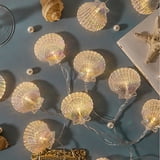 YIMWNYI Beach Seashell String Lights, 20 Warm White LEDs 9.84 Ft ...
